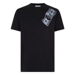 Philipp Plein Kurzarm-Rundhals-T-Shirt Skull