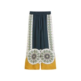 Marc O'Polo Pants female size 38 Curry / Petrol / Black / Wool white