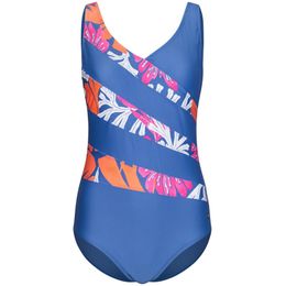 PASTUNETTE Shapingbadeanzug Damen Gr&ouml;&szlig;e S blau / orange / pink / wei&szlig;