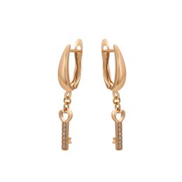 faina Ohrringe Damen Gr&ouml;&szlig;e One Size rosegold / transparent