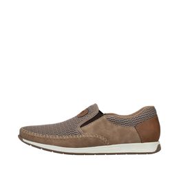 Rieker Slipper Herren Gr&ouml;&szlig;e 45 dunkelbeige / cognac