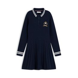 Tommy Hilfiger Kleid 'PEANUTS' M&auml;dchen Gr&ouml;&szlig;e 122 navy / gold / wei&szlig;