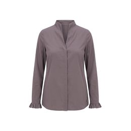 Ulla Popken Bluse Damen Gr&ouml;&szlig;e 5XL/6XL dunkelgrau