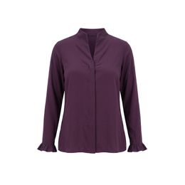 Ulla Popken Bluse Damen Gr&ouml;&szlig;e 5XL/6XL pflaume / dunkellila