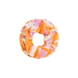 COMMA Schal Damen Gr&ouml;&szlig;e 1 beige / lila / orange
