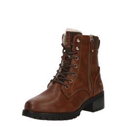 Mustang Lace-Up Ankle Boots female size 40 Cognac