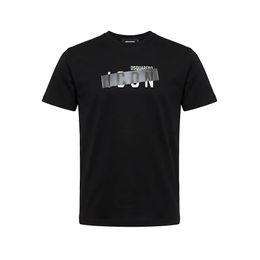 Dsquared2 Shirt 'Be Icon Tape T-Shirt' male size XXL Black