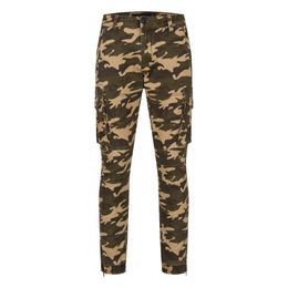 INDICODE Jeans Cargohose 'Alex' Herren Gr&ouml;&szlig;e 33 beige / gr&uuml;n / dunkelgr&uuml;n