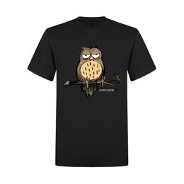 Bad Nature Shirt 'Bad Nature Owl T-Shirt' Herren Gr&ouml;&szlig;e XXL schwarz