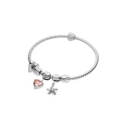 PURELEI Armband 'Lei' Damen Gr&ouml;&szlig;e S/M rosa / silber