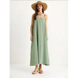 Bianco Lucci Midi Kleid Damen Gr&ouml;&szlig;e 40 mint Sommerkleid