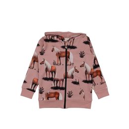 Walkiddy Sweatjacke 'Beauty Horses' M&auml;dchen Gr&ouml;&szlig;e 122 pink