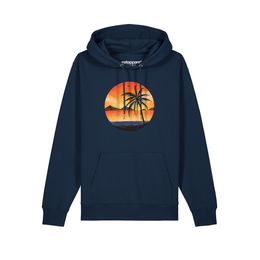 Watapparel Sweatshirt ' Sunset on palm beach ' Herren Gr&ouml;&szlig;e XXL navy / mischfarben