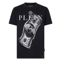 Philipp Plein Kurzarm-Rundhals-T-Shirt Skull
