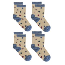 Albero Natur Socken 'Bio-Baumwoll-Kindersocken-4er Pack' M&auml;dchen Gr&ouml;&szlig;e 24/26 naturwei&szlig;