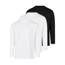 Ragman Shirt 'Basic' Herren Gr&ouml;&szlig;e M schwarzmeliert