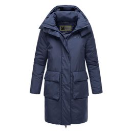 Marikoo Damen Winterjacke mit Magnetverschluss & Kapuze &ndash; Nanami
