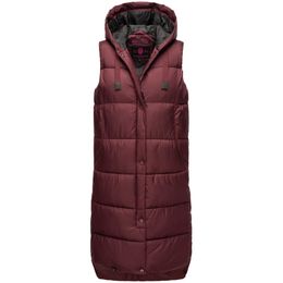 Marikoo Damen Winterweste Sayorii &ndash; lang, warm & mit Kapuze