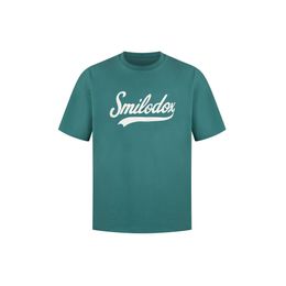 Smilodox T-Shirt 'Lorik' Herren Gr&ouml;&szlig;e S smaragd / wei&szlig;