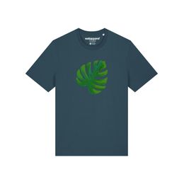 Watapparel T-Shirt 'Monstera 2.0' Herren Gr&ouml;&szlig;e L gr&uuml;n / petrol
