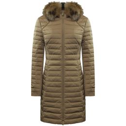 Hunter Refined Damen Brauner Daunenmantel