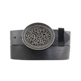 BELTINGER G&uuml;rtel 'Siena' Damen Gr&ouml;&szlig;e 80 schwarz