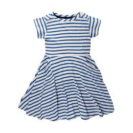 Ebbe Kleid 'Sean' M&auml;dchen Gr&ouml;&szlig;e 104 blau / wei&szlig;