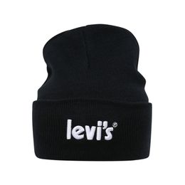 Levi's Kids M&uuml;tze 'LAN' Jungen Gr&ouml;&szlig;e 48/54 schwarz / wei&szlig;