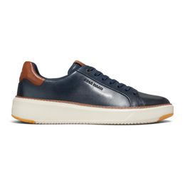 Cole Haan Herren GrandPro Luxe Mile Trainer Blaue Lederschuhe - C37158