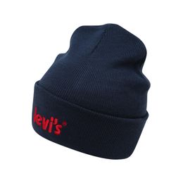 Levi's Kids Beanie 'Lan' boy size 48/54 Dark blue / bright red