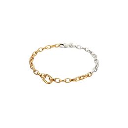 Kuzzoi Bracelet 'Bi-Color' male size 23 Gold / Silver