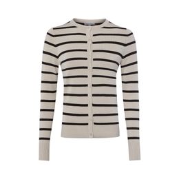 Marie Lund Strickjacke Damen Gr&ouml;&szlig;e XL beige / schwarz