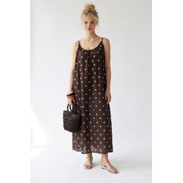 Punkte A-Linien Maxi-Kleid