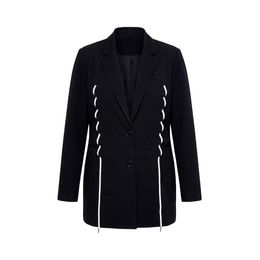 Angel of Style Blazer Damen Gr&ouml;&szlig;e 54 schwarz / wei&szlig;meliert