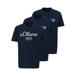 s.Oliver Shirt 'Basic' male size L Blue