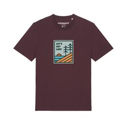 Watapparel Shirt 'Let's Get Lost' Herren Gr&ouml;&szlig;e XS mischfarben / dunkelrot