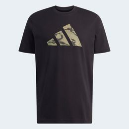 adidas Sportswear Performance Shirt male size XXXL Brown / Black