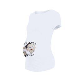 M.m.c. Umstand Shirt 'Best Mom Ever Umstandsshirt' Damen Gr&ouml;&szlig;e S wei&szlig;