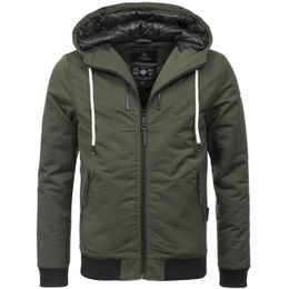 Navahoo Herren Jacke B623 &ndash; Stylische &Uuml;bergangsjacke mit Fleece-Taschen & Wasserabweisendem Material