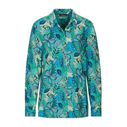 GOLDNER Bluse Damen Gr&ouml;&szlig;e XL t&uuml;rkis / mischfarben