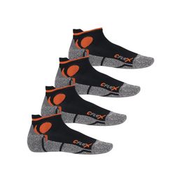 cflex Sportsocken 'Running' Damen Gr&ouml;&szlig;e 43/46 dunkelorange