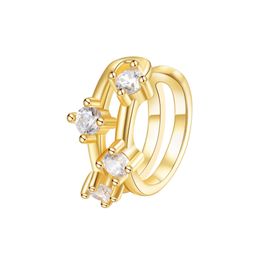 Hey Happiness Ohrringe 'Sparkle Band' Damen Gr&ouml;&szlig;e One Size gold
