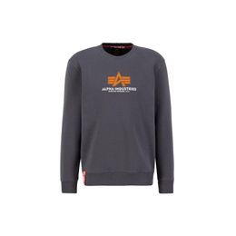 Alpha Industries Sweatshirt 'Basic Rubber' Herren Gr&ouml;&szlig;e S dunkelgrau
