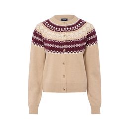 JOOP! Jacke 'Kloda' Damen Gr&ouml;&szlig;e L beige / burgunder / wei&szlig;