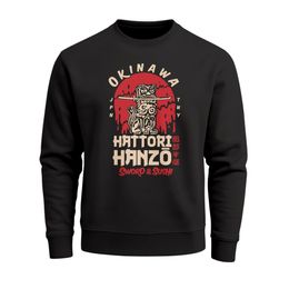 Neverless Sweatshirt 'Hattori Hanzo' Herren Gr&ouml;&szlig;e M schwarz