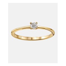 Diamant L'&eacute;ternel Ring aus 585 Gelbgold mit 0.1 Karat Diamant | Gr.: 56
