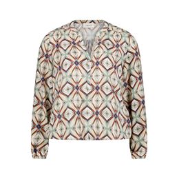 Cartoon Casual-Bluse mit Muster Damen Gr&ouml;&szlig;e XS creme