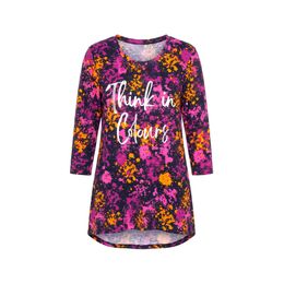 Angel of Style Shirt Damen Gr&ouml;&szlig;e XXXL gelb / pink / schwarz
