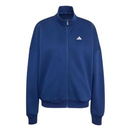 adidas Sportswear Athletic Zip-Up Hoodie 'Studio' female size M Dark blue / White
