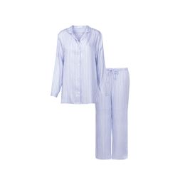 Seidensticker Pyjama Damen Gr&ouml;&szlig;e XL blau Sommerkleid